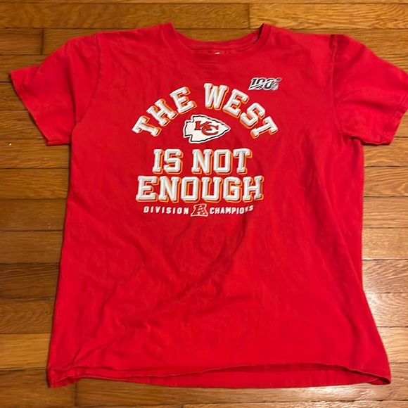 Fanatics | Shirts | Afc West Kansas City Chiefs Championship Shirt ...